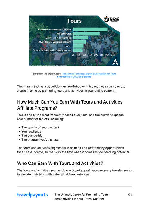 How to Monetize Your Travel Content by Promoting Tours and Activities